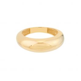 Slim Domed Gold Ring