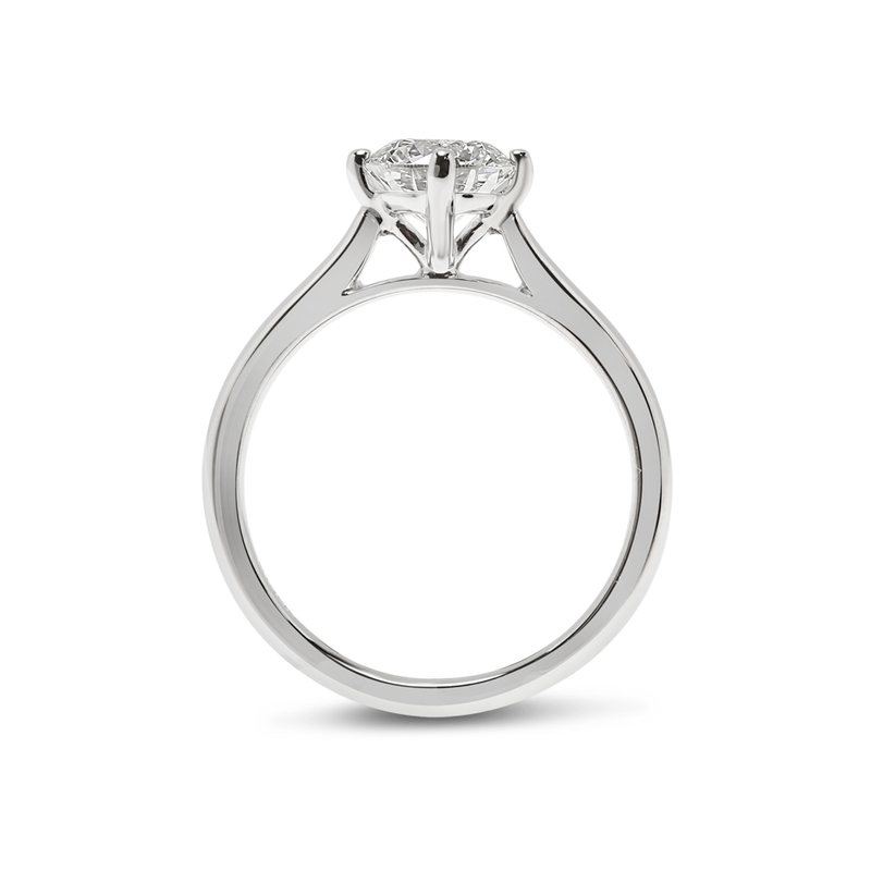 Compass Set Solitaire Engagement Ring | Rêve Diamonds
