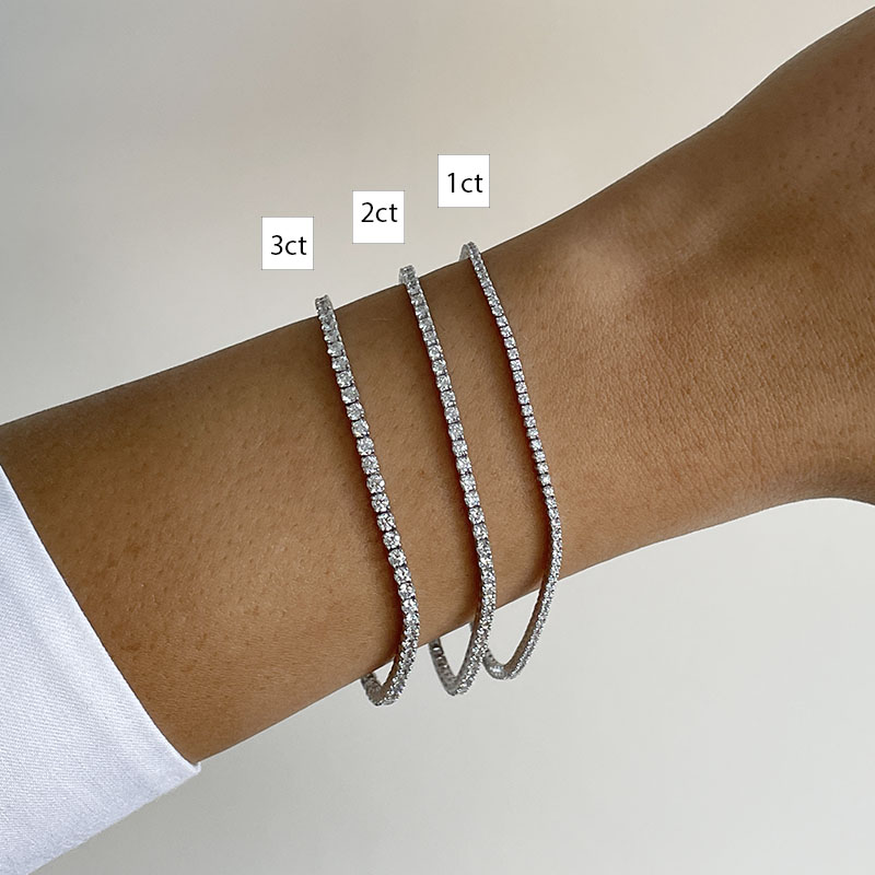 Tennis Bracelet Sizes Carat Comparison Guide
