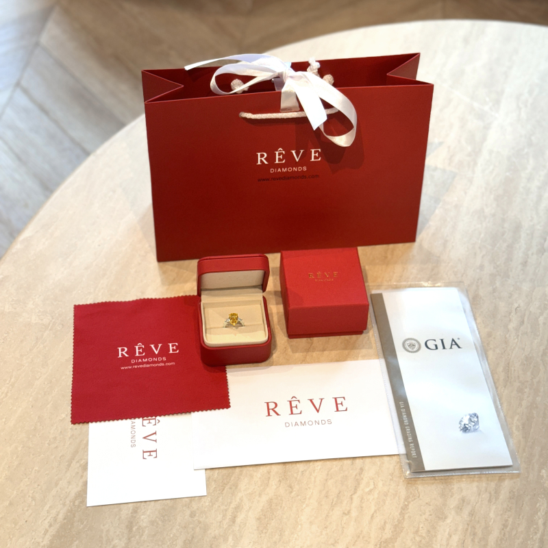 Emerald Cut Art Deco Diamond Engagement Ring | Reve Diamonds